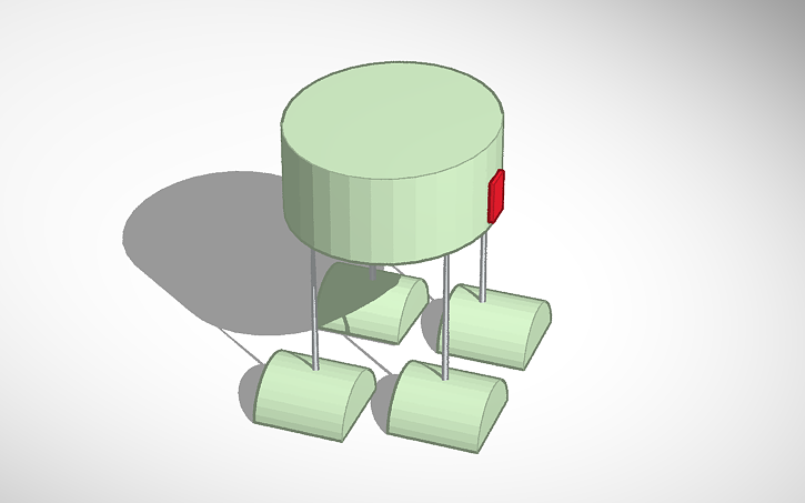 3D design fish feeder - Tinkercad