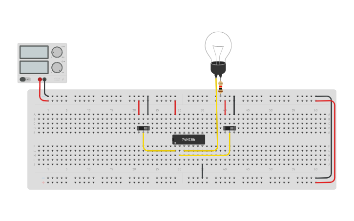 Circuit design Two Way Switch - Tinkercad
