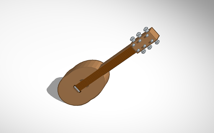 3D design Guitar - Tinkercad