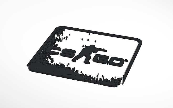 3D design Csgo symbol | Tinkercad