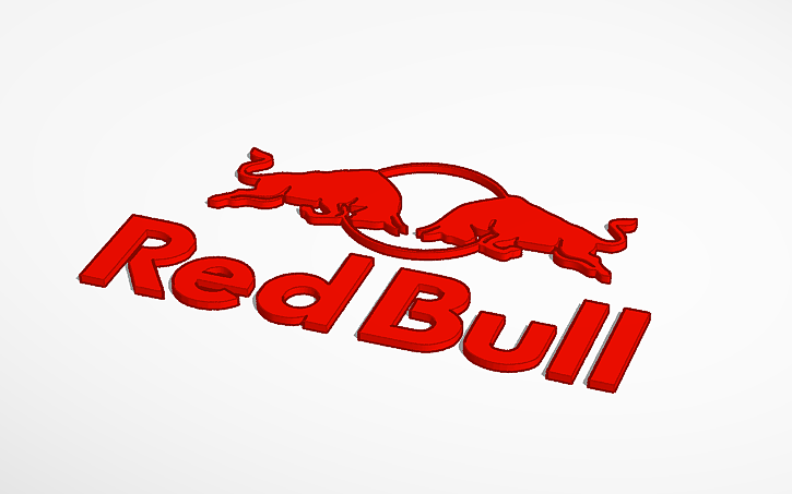 3D design red bull - Tinkercad