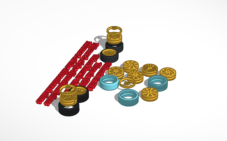3D design RC Car Wheels and Tires | Tinkercad