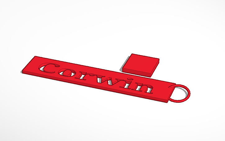 3D design hi tech keychain | Tinkercad