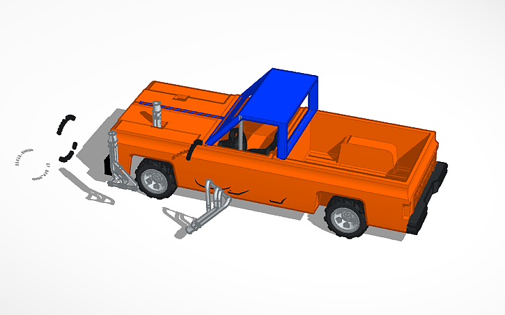 3D design bone stock chevy demo derby truck - Tinkercad