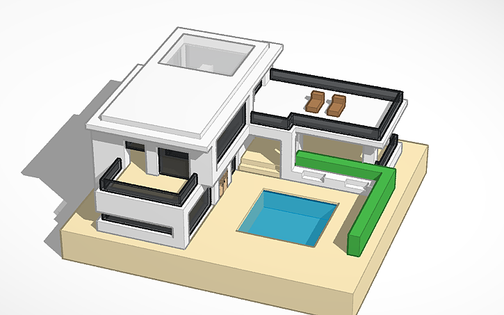 3D design rumah apoiuy - Tinkercad