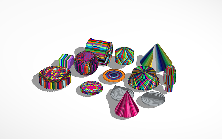 3D design Colorful Objects & Illusions | Tinkercad