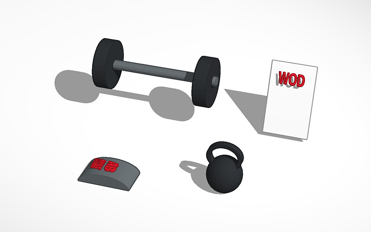 3D design Crossfit - Tinkercad