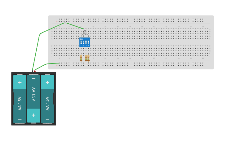 Circuit design Circuito6:LED RGB+Interruptor | Tinkercad