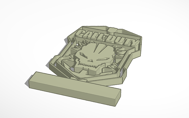 3D design COD stand - Tinkercad