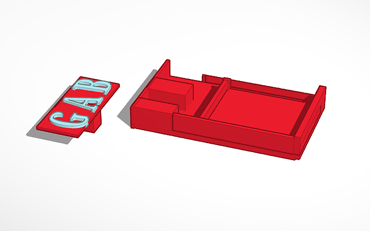 3D design GAB game box | Tinkercad