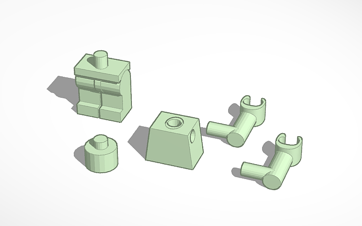3D design Lego Minifigure - Tinkercad