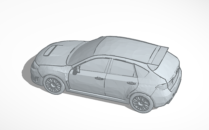 3D design Subaru Impreza - Tinkercad