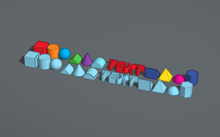 3D design Scribbled Basic Shapes - Tinkercad