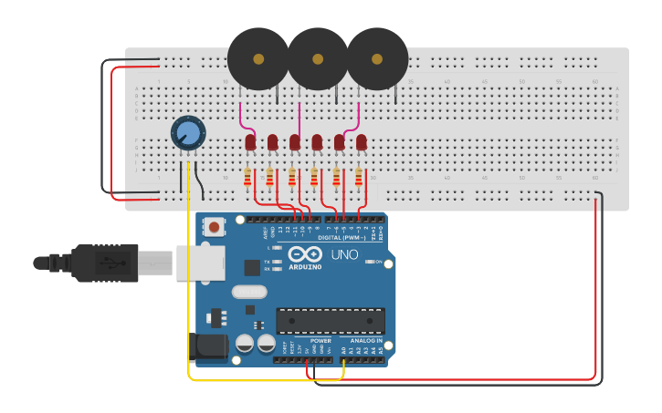 Circuit design PWM - Tinkercad