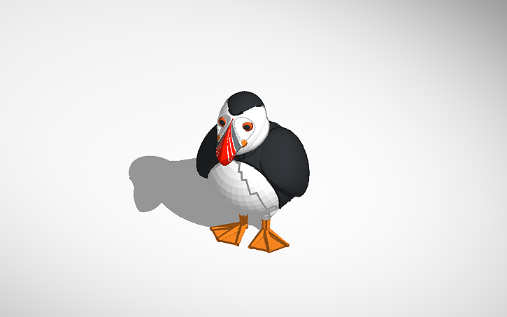 3D design Puffin - Tinkercad