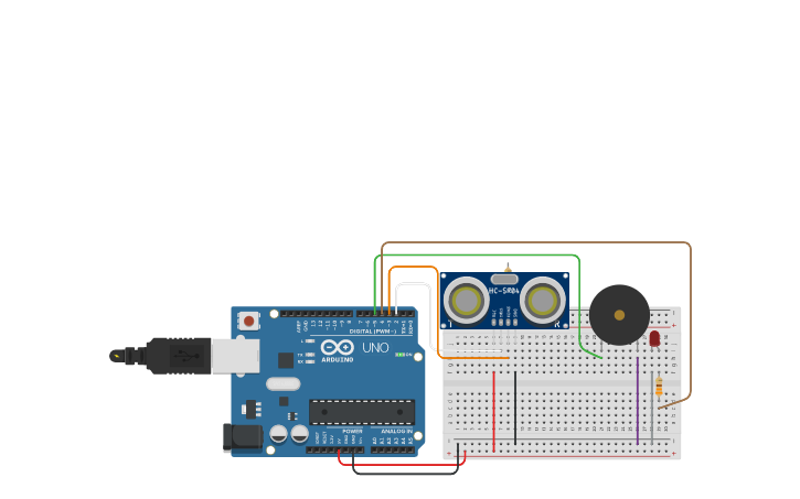 Circuit design SENSORES - Tinkercad