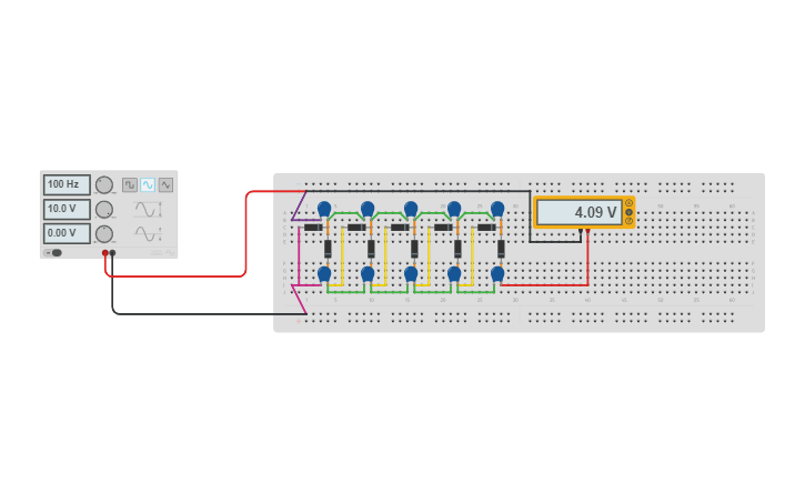 Circuit Design Voltage Multiplier Tinkercad