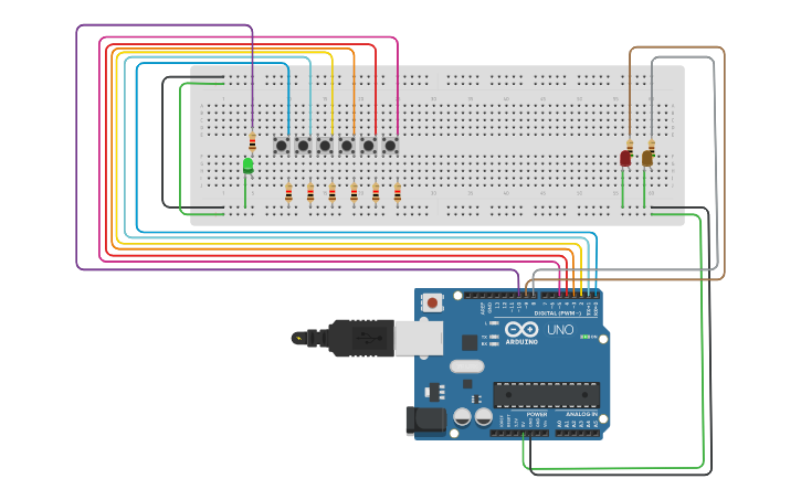 Circuit design Garage Parking Code - Tinkercad
