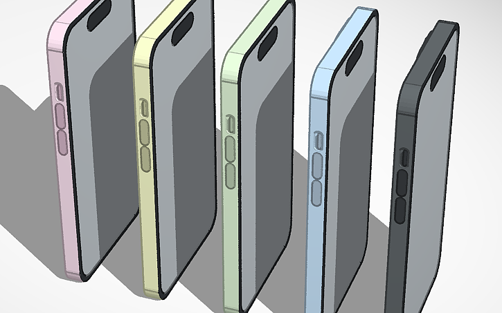 3D design iPhone 15 - Tinkercad