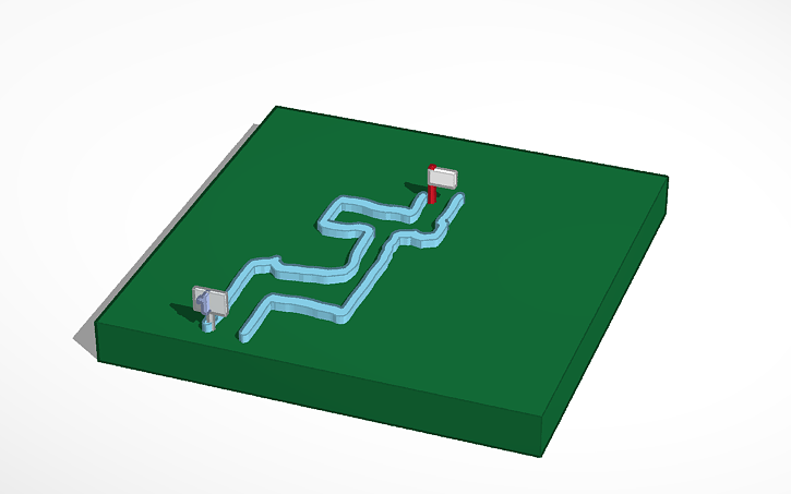 3D design golf course - Tinkercad