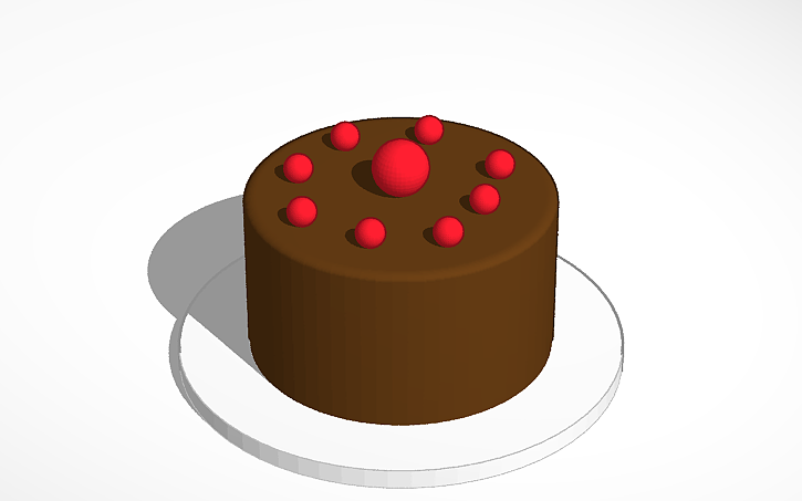 3D design Cake - Tinkercad
