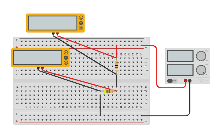 Circuit Design Series Resistor Circuits Tinkercad