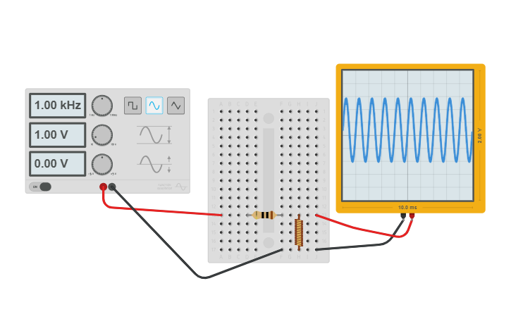 Circuit design Cox RLC Circuit | Tinkercad