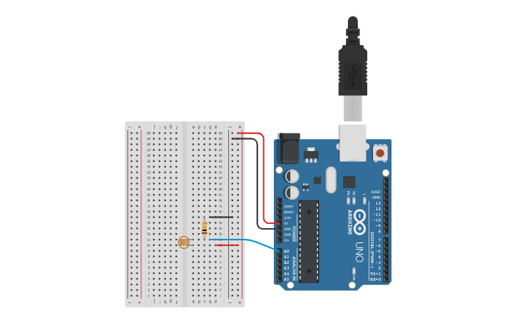Circuit design Photoresistor Part 6 | Tinkercad
