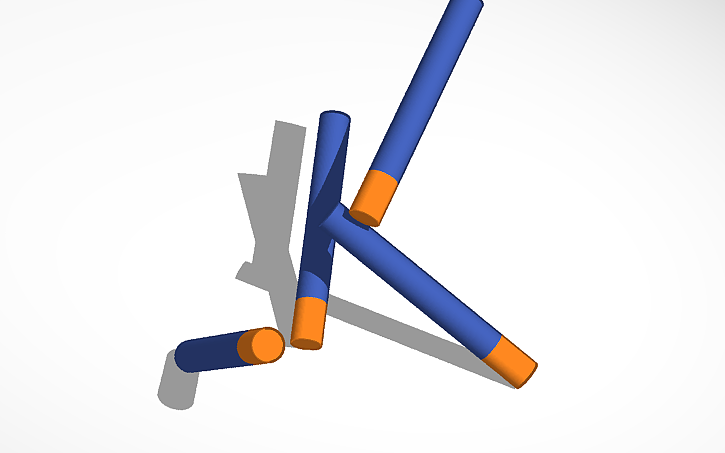 3D design Nerf gun bullets falling - Tinkercad