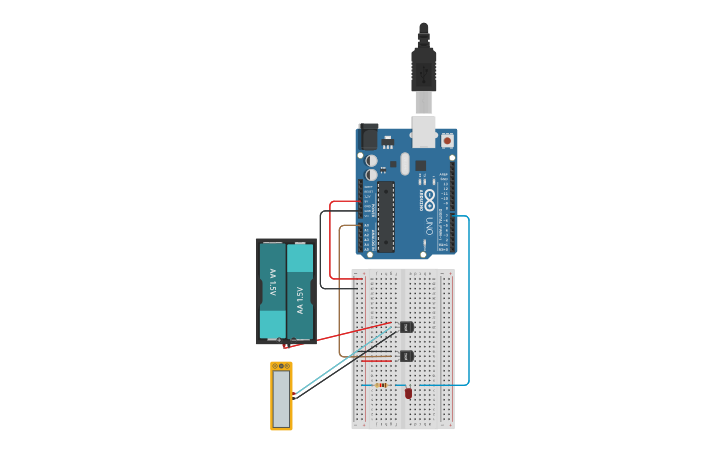 Circuit design SENSOR DE HUMEDAD - Tinkercad
