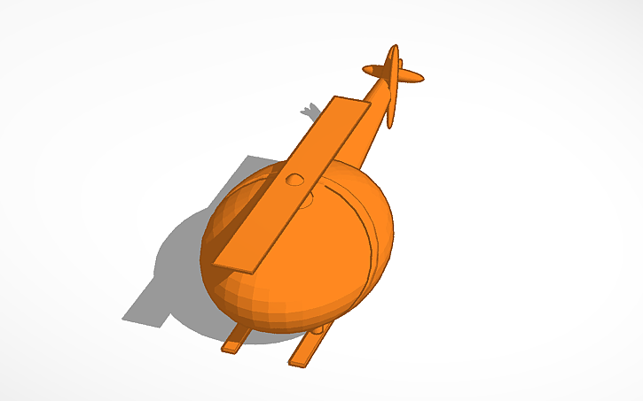 3D design helicopter - Tinkercad