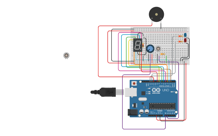 Circuit Design Arduino Fire Alarm System Tinkercad