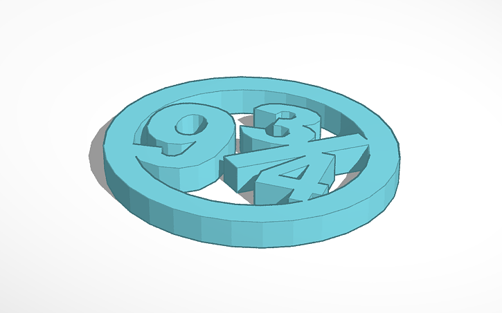 3D design Platform 9 3/4 | Tinkercad