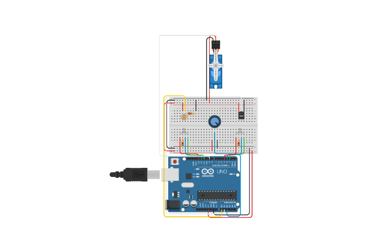 Circuit design Greenhouse System - Tinkercad