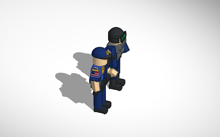 3D design NYPD Officers - Tinkercad