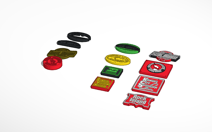 3d Design Railroad Signage Plaque2 Tinkercad