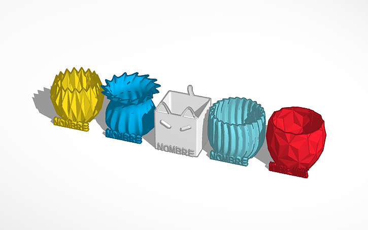 3D design MACETAS 10 DE MAYO - Tinkercad