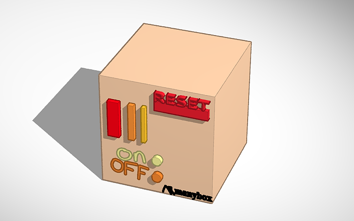 3D design Unit box - Tinkercad