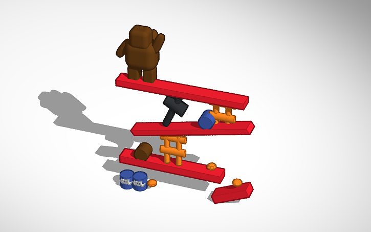 3D design Donkey kong - Tinkercad