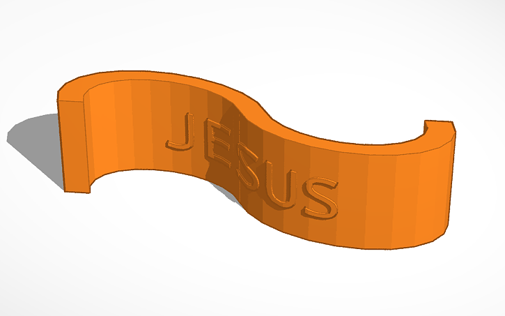 3D design JESUS Banner by Singleton - Tinkercad