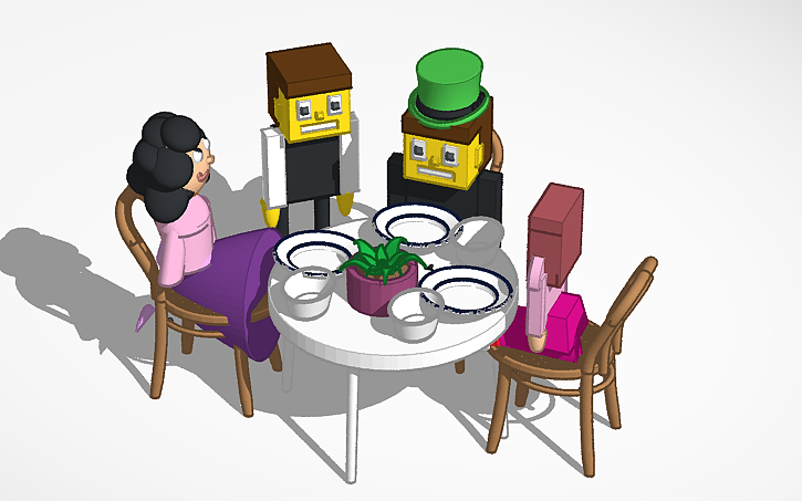 3D design weesley visits the restaurant - Tinkercad