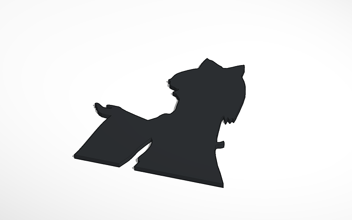 3D design Bad Apple Reimu cutout - Tinkercad