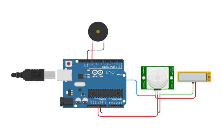 Circuit Design L16 Pir Sensor Based Movement Detection Tinkercad