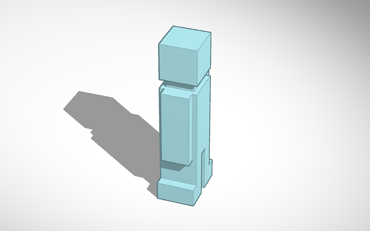 3d Design Block Figure Tinkercad