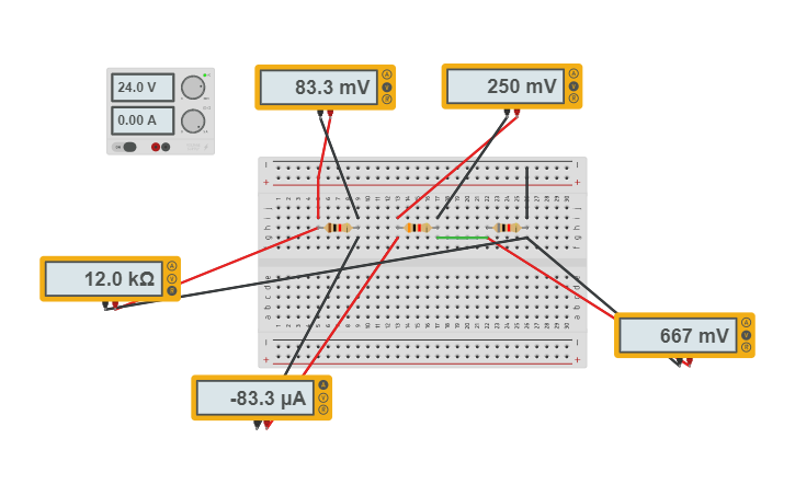 Circuit design Circuito em série | Tinkercad