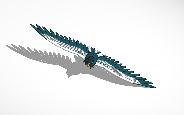 3D design peregrine falcon - Tinkercad