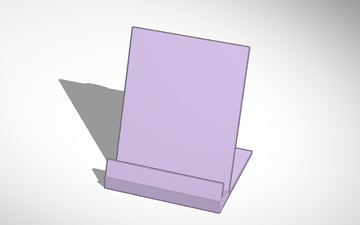 3D design Lily Yarbrough- phone stand | Tinkercad 3D design Lily Yarbrough- phone stand | Tinkercad