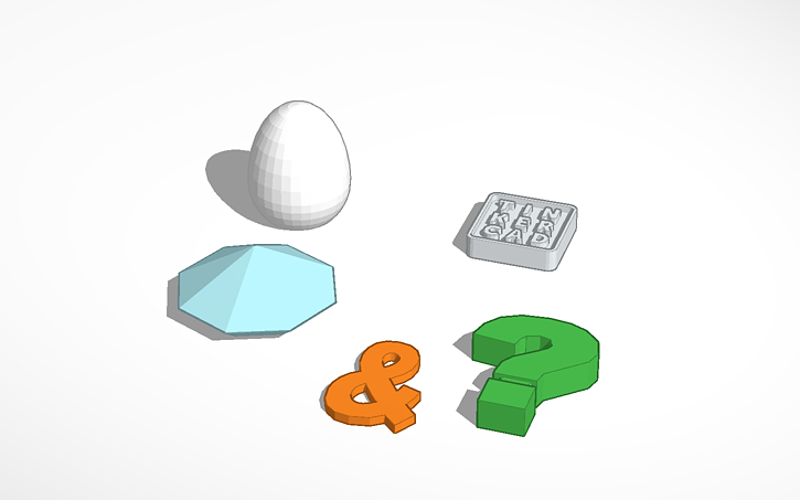 3D design Printable Egg | Tinkercad