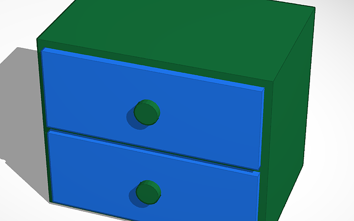 3D design drawers - Tinkercad