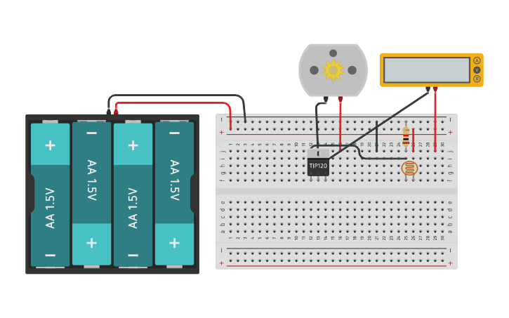 Circuit design PRACTICA 7 - Tinkercad Circuit design PRACTICA 7 - Tinkercad